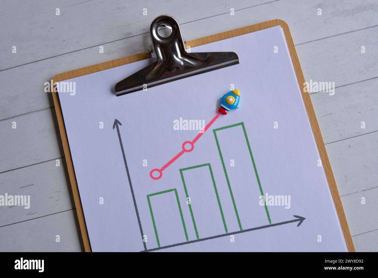 Skyrocket graph hi-res stock photography and images - Alamy