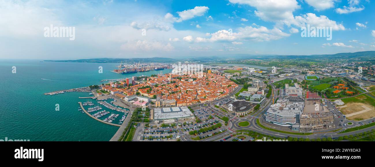 Aerial view of Slovenian town Koper Stock Photo - Alamy
