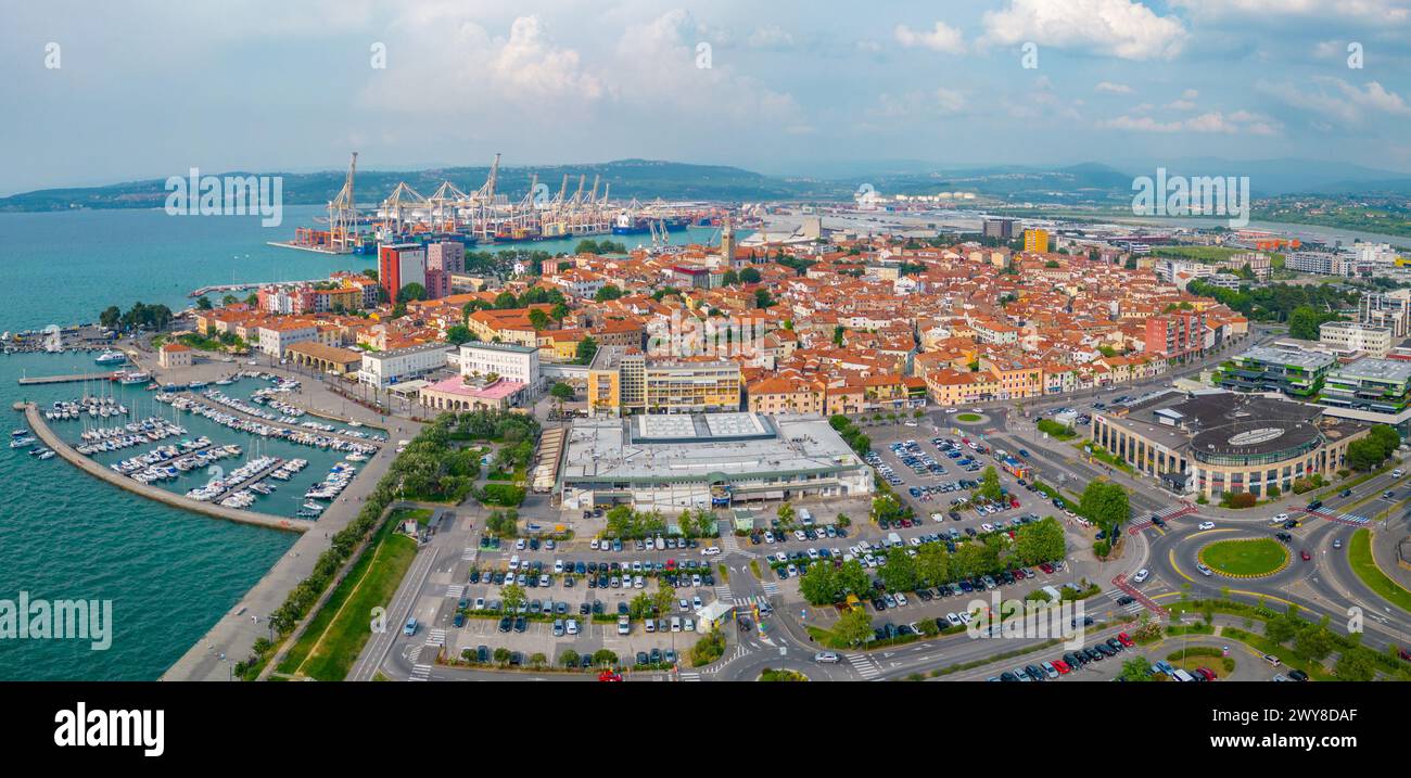 Aerial view of Slovenian town Koper Stock Photo - Alamy