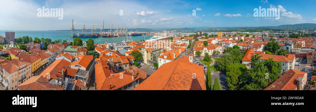 Aerial view of Port of Koper in Slovenia Stock Photo - Alamy