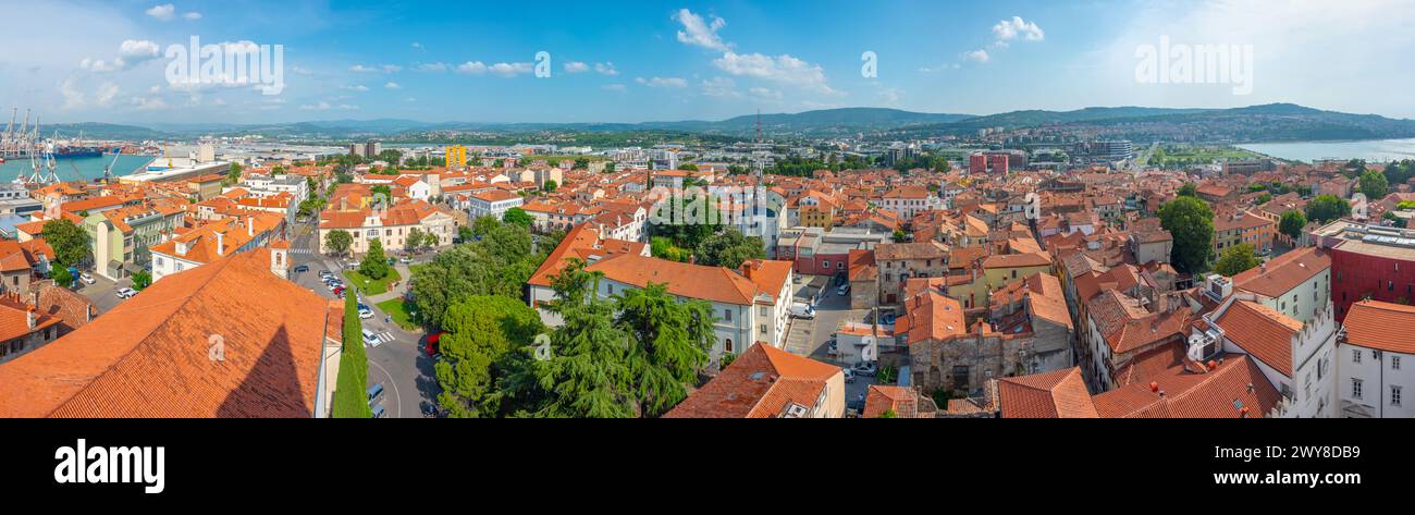 Aerial view of Slovenian town Koper Stock Photo - Alamy