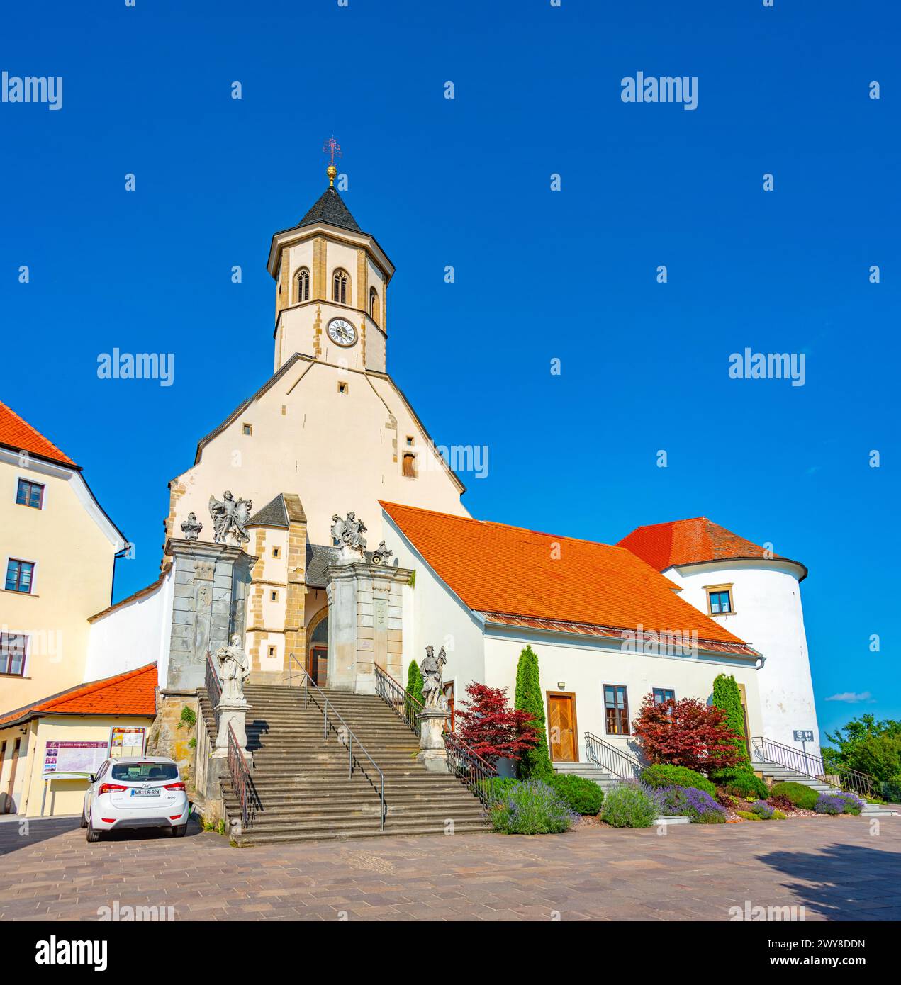 Basilica of the Virgin of Mercy at Ptujska Gora in Slovenia Stock Photo ...
