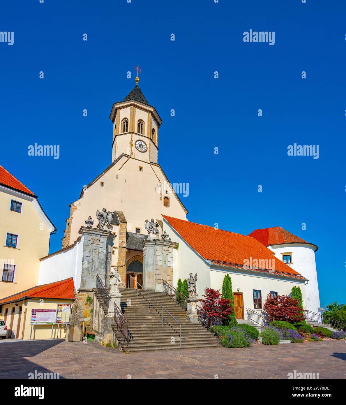 Basilica of the Virgin of Mercy at Ptujska Gora in Slovenia Stock Photo ...
