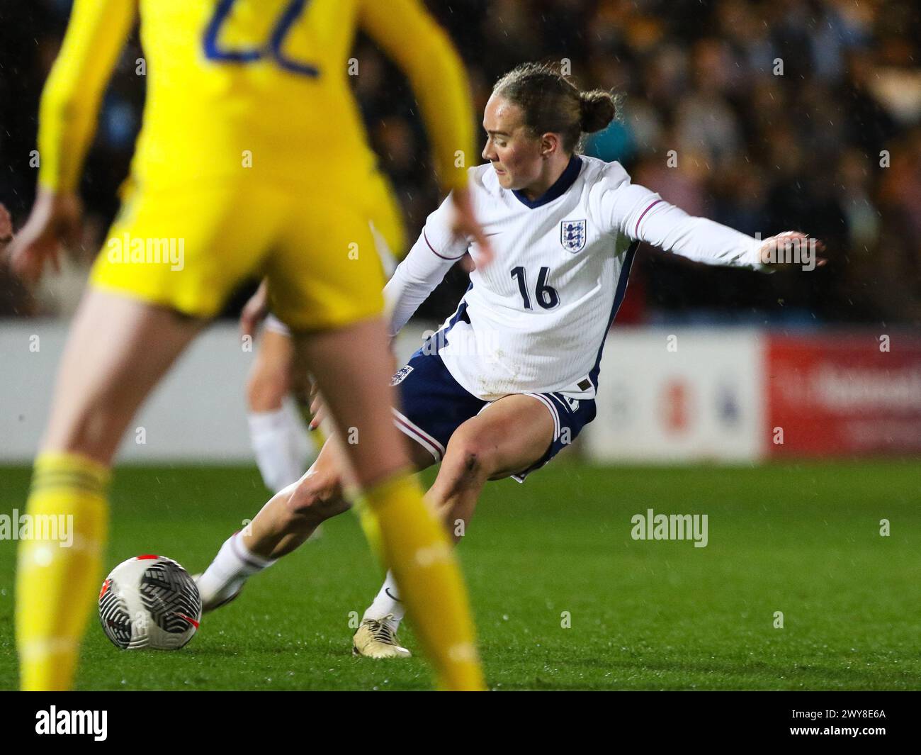 New Bucks Head, England 4th April 2024: Lucia Kendall (16) for England ...
