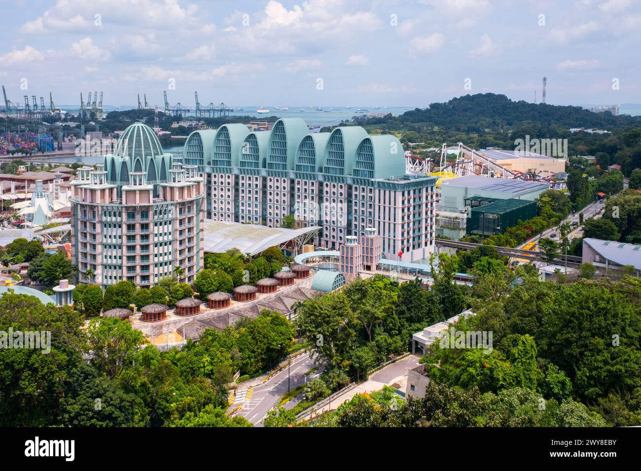 Crockfords Tower Resorts World Sentosa Island Stock Photo - Alamy