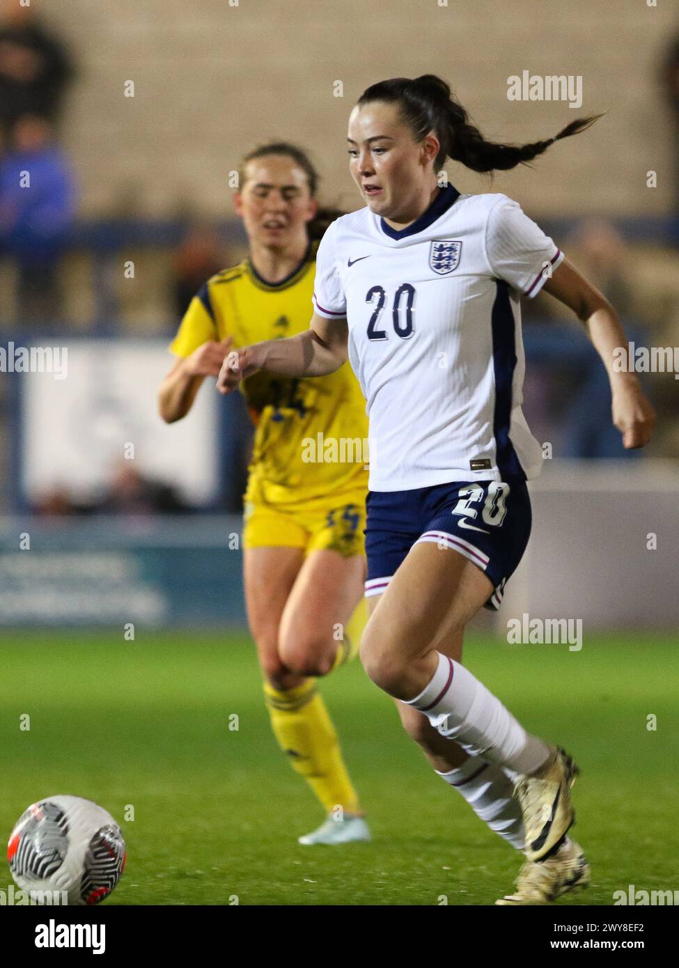 New Bucks Head, England 4th April 2024: Missy Goodwin (20) for England ...