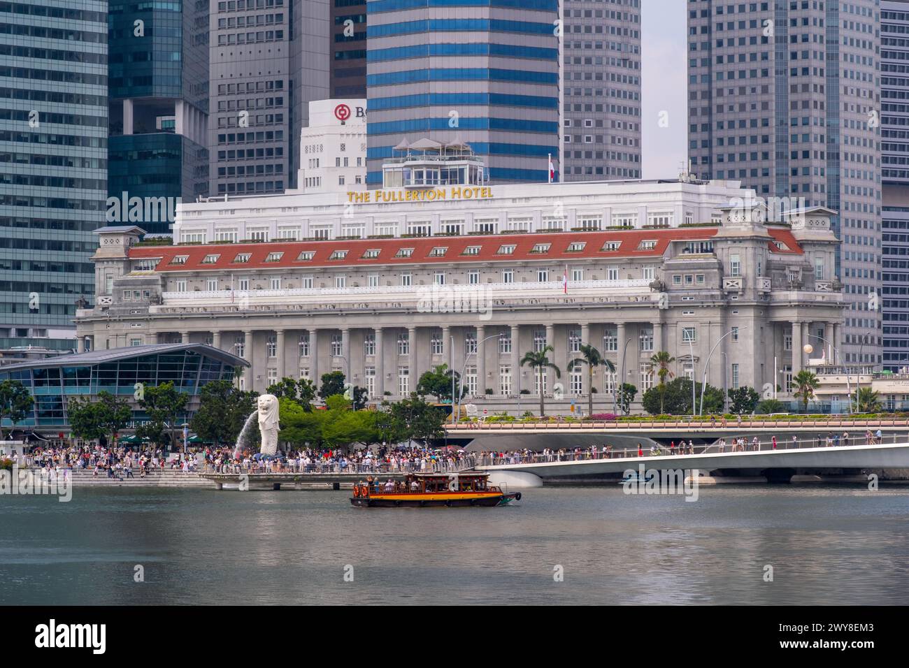 The Fullerton Hotel Singapore Stock Photo - Alamy
