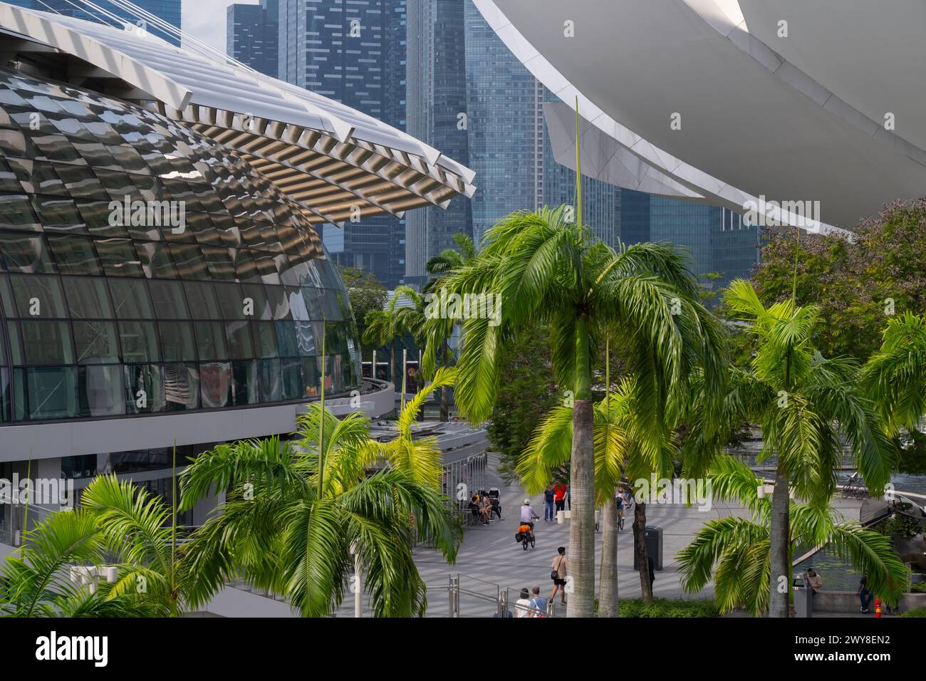 Walkway marina bay sands hi-res stock photography and images - Alamy