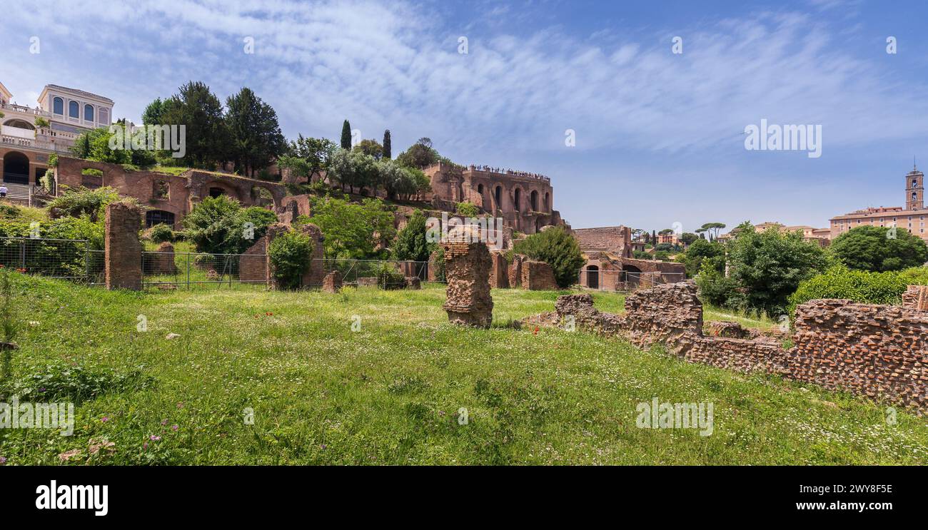 ROME, ITALY - MAY 26, 2022: Archeological Park of the Colosseo in Rome ...