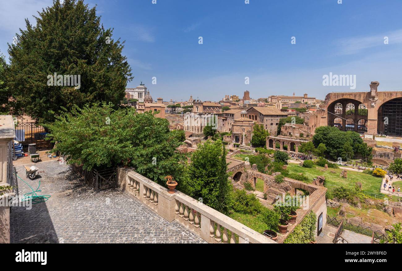 ROME, ITALY - MAY 26, 2022: Archeological Park of the Colosseo in Rome ...