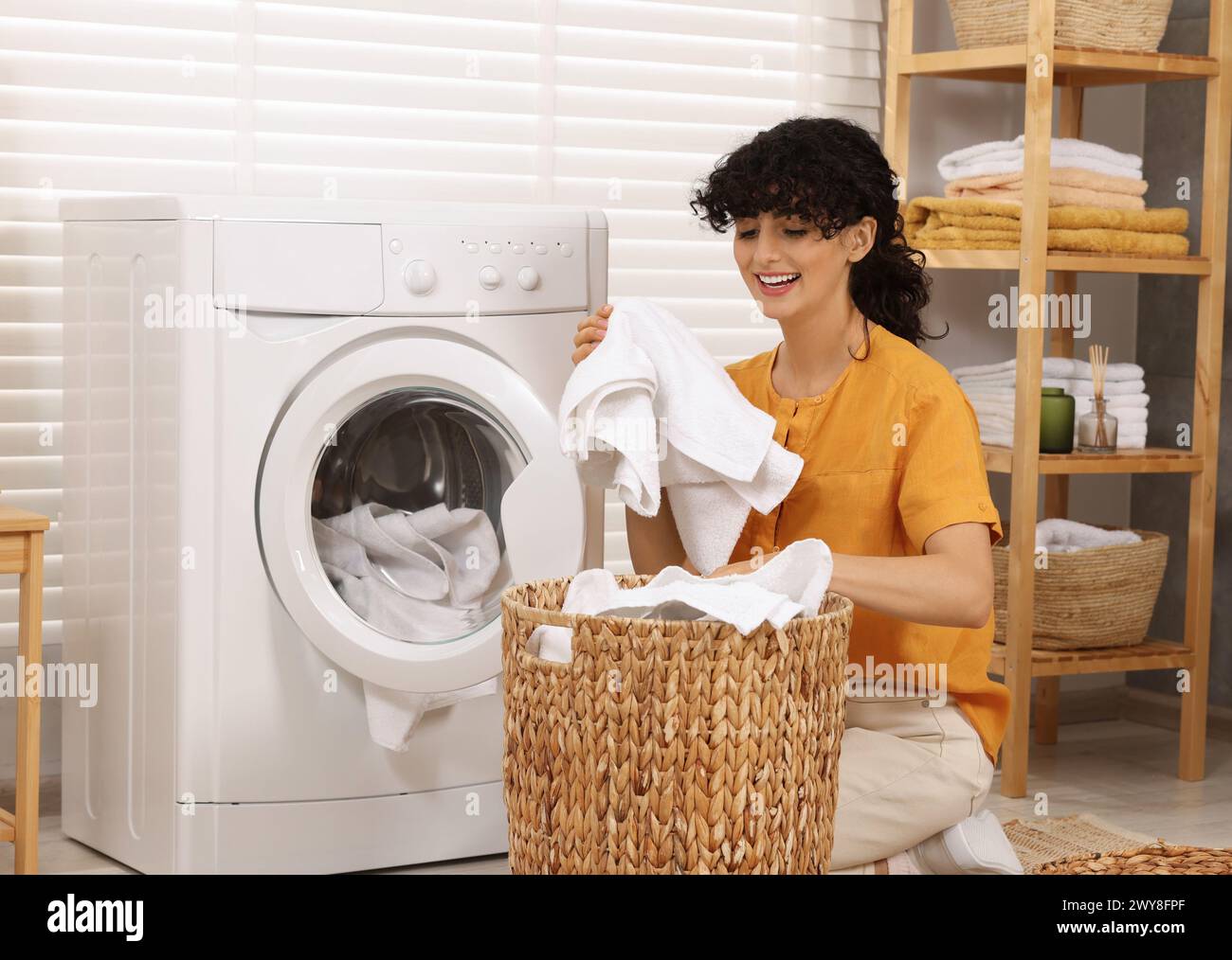 Clothing from laundry basket hi-res stock photography and images - Alamy