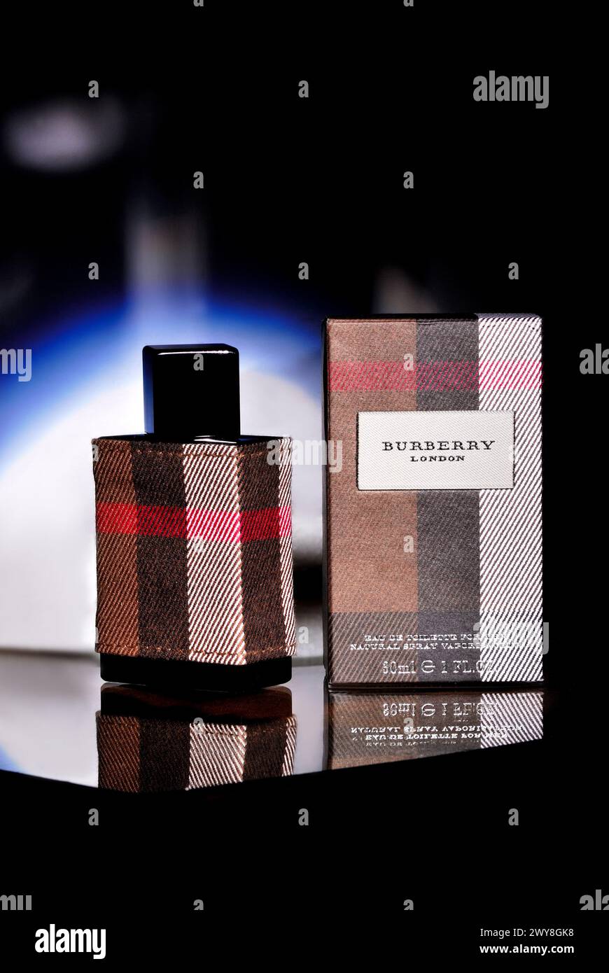Burberry perfum box fragrance classic spirit hi-res stock photography ...