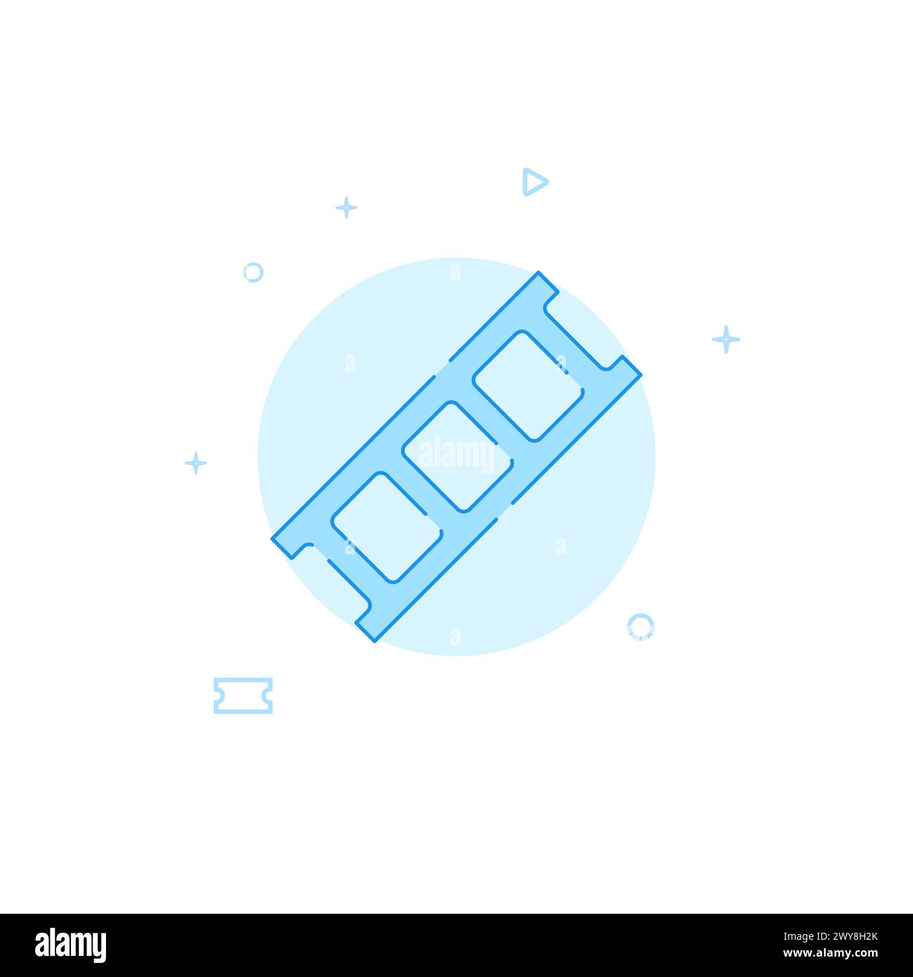 Film reel, frames vector icon. Flat illustration. Filled line style ...
