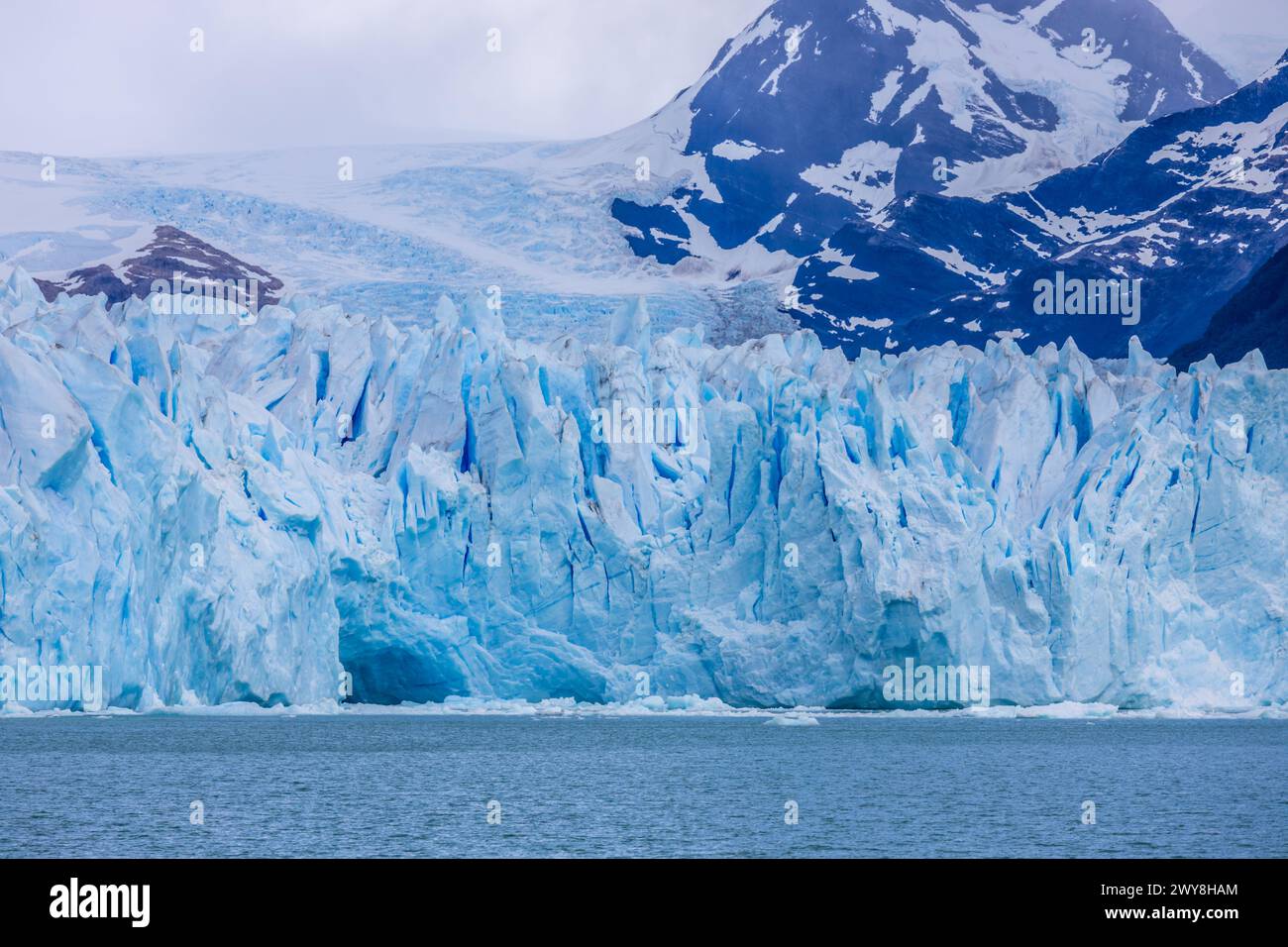 Perito Moreno Glacier blue ice in Argentina, Patagonia. Iceberg and ice ...
