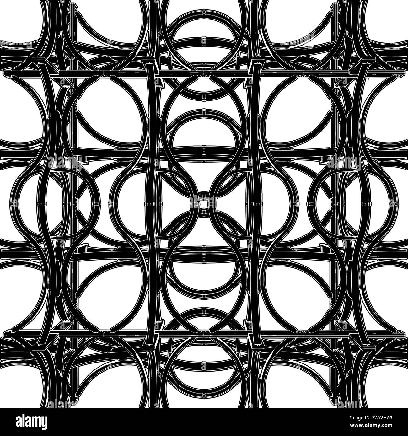 Abstract Construction Structure Vector. A Vector Illustration Of ...