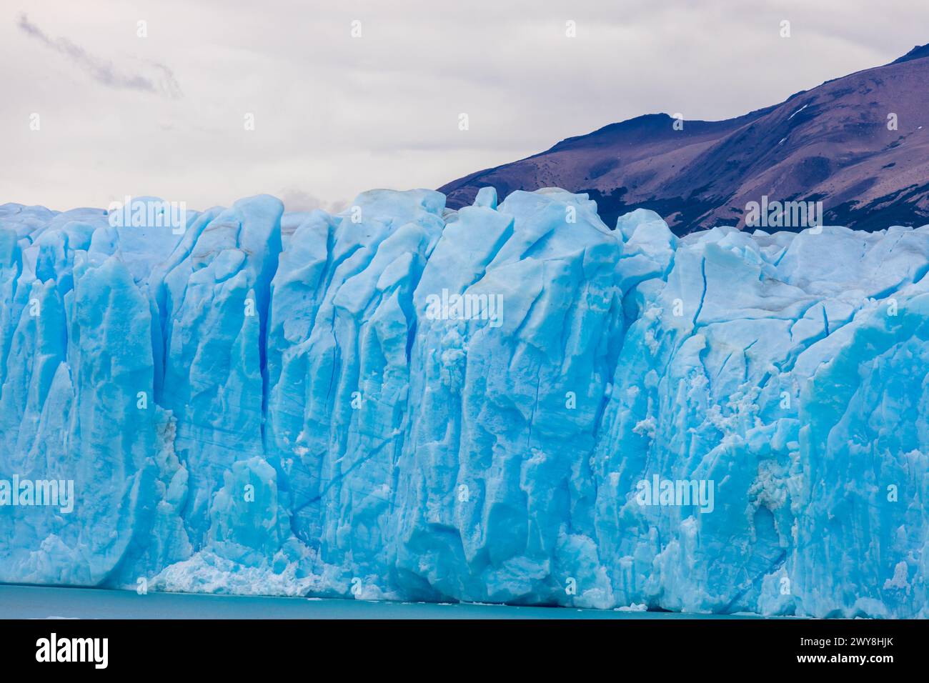 Perito Moreno Glacier blue ice in Argentina, Patagonia. Iceberg and ice ...