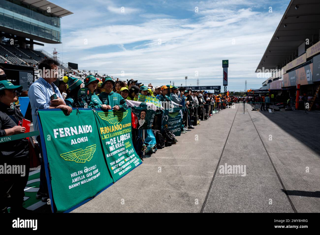 Suzuka, Japan, 04 April: race fans during the 2024 F1 JAPAN Formula One ...