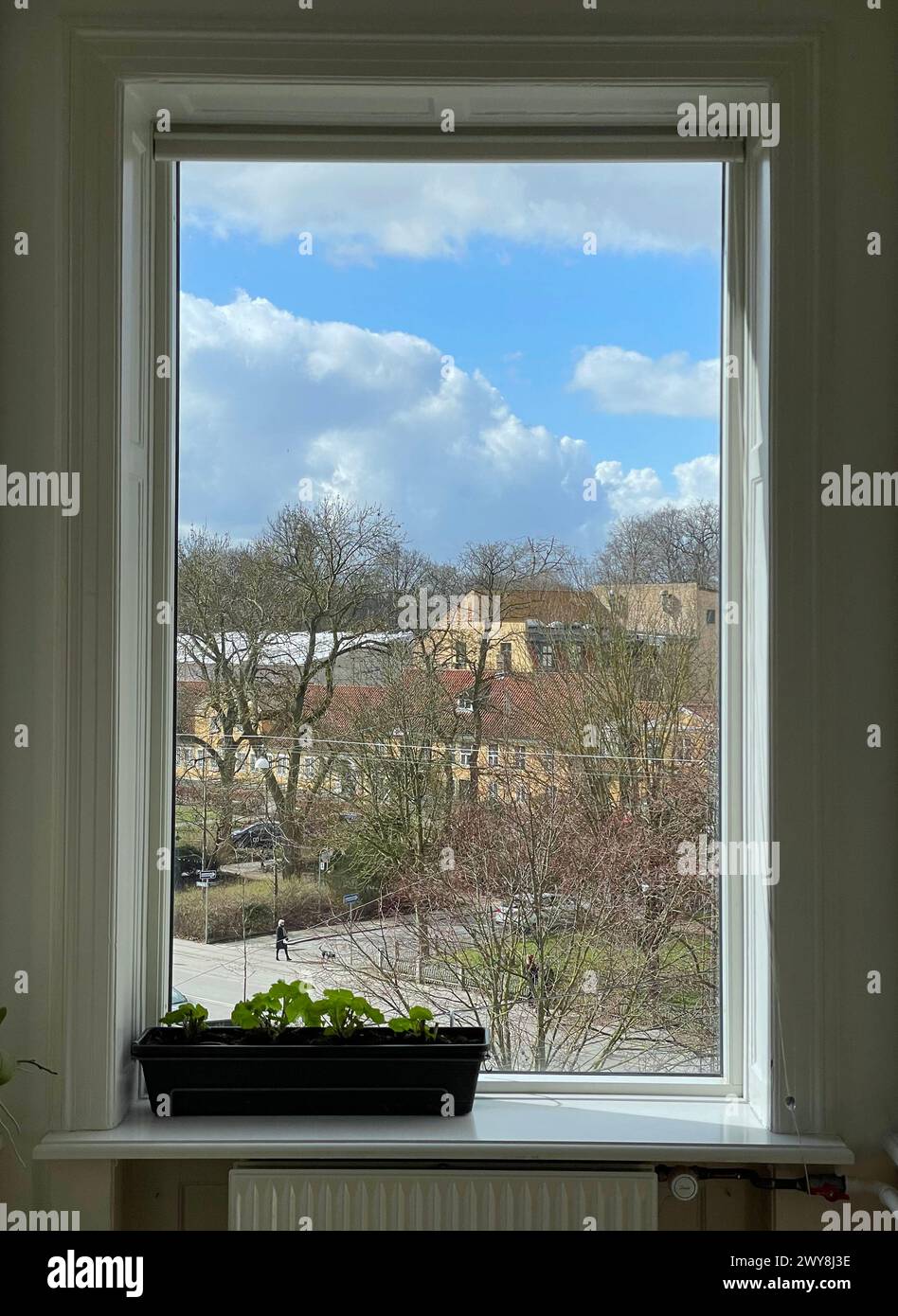 View out of apartment window in Copenhagen, Denmark Stock Photo - Alamy