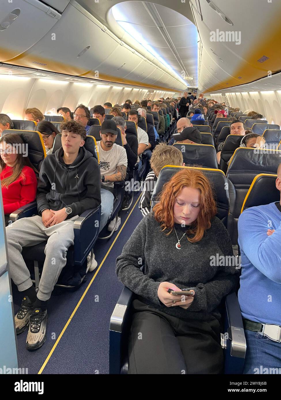 Airline passengers airplane on hi-res stock photography and images - Alamy