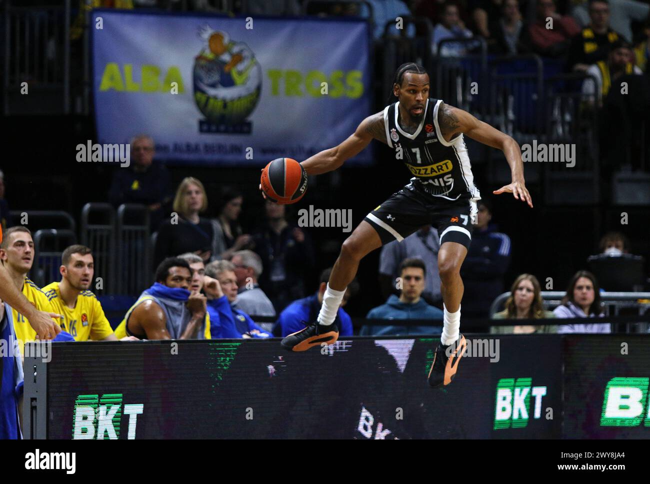 Berlin, Germany. 4th April 2024: Kevin PUNTER of Partizan Belgrade (#7 ...