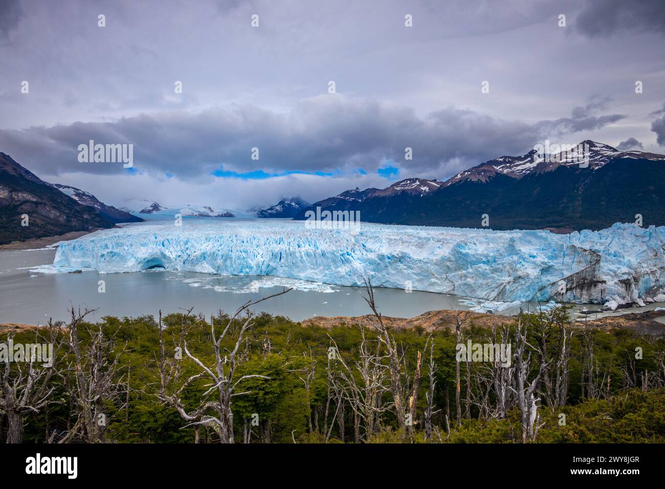 Perito Moreno Glacier blue ice in Argentina, Patagonia. Iceberg and ice ...