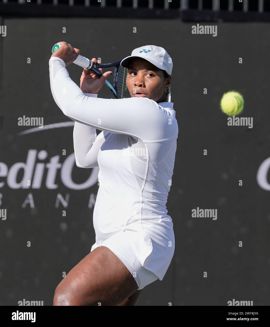 April 4, 2024: Taylor Townsend (USA) loses to Victoria Azarenka (BLR ...