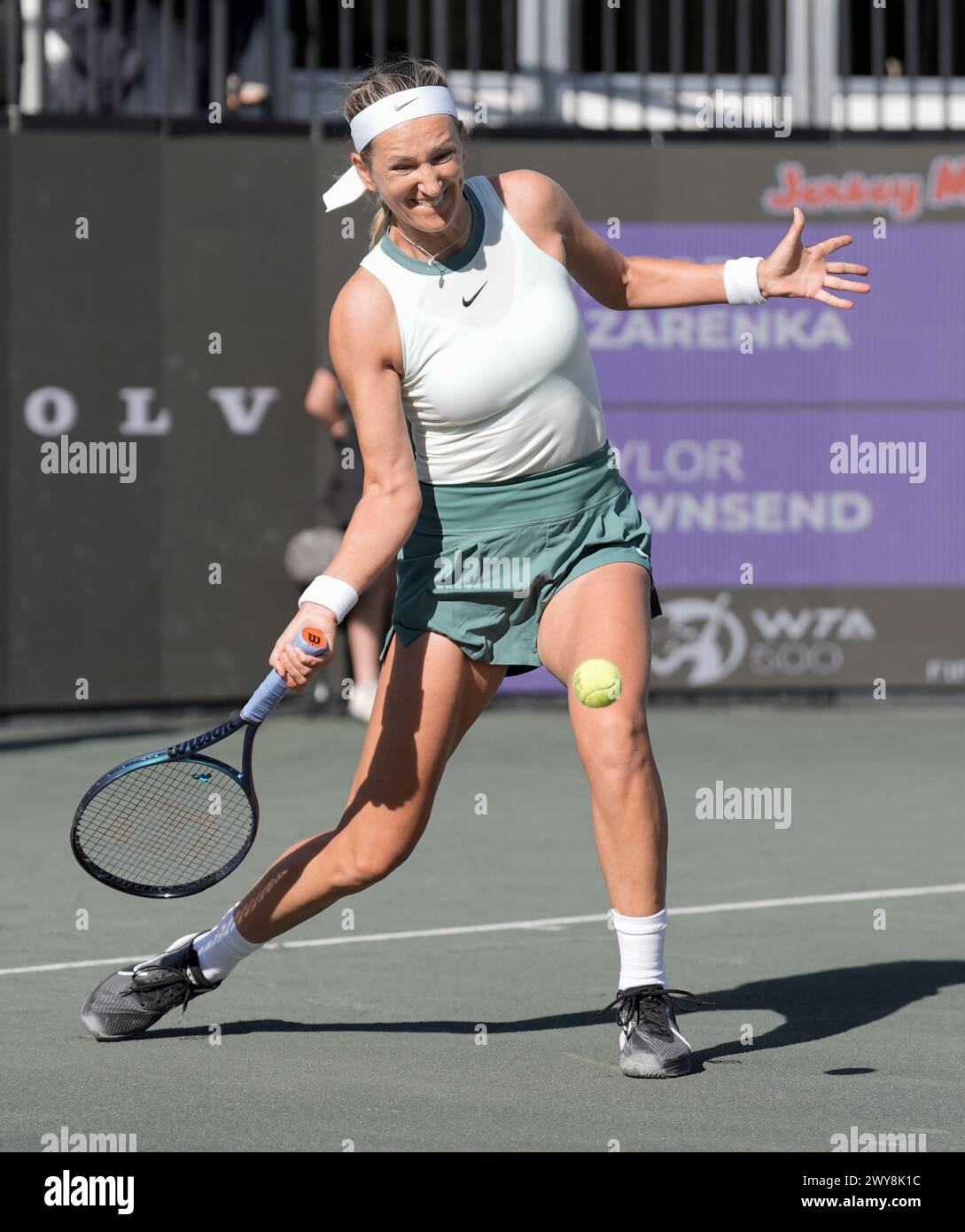 April 4, 2024: Victoria Azarenka (BLR) defeated Taylor Townsend (USA ...