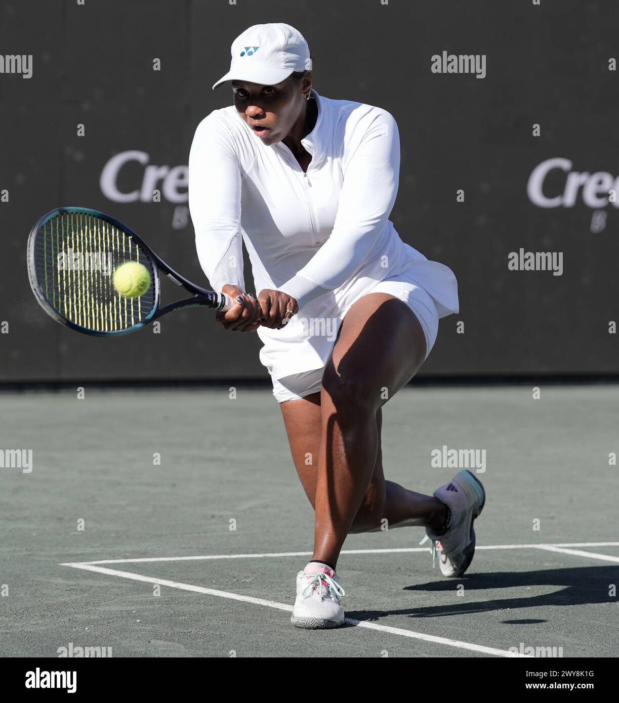 April 4, 2024: Taylor Townsend (USA) loses to Victoria Azarenka (BLR ...