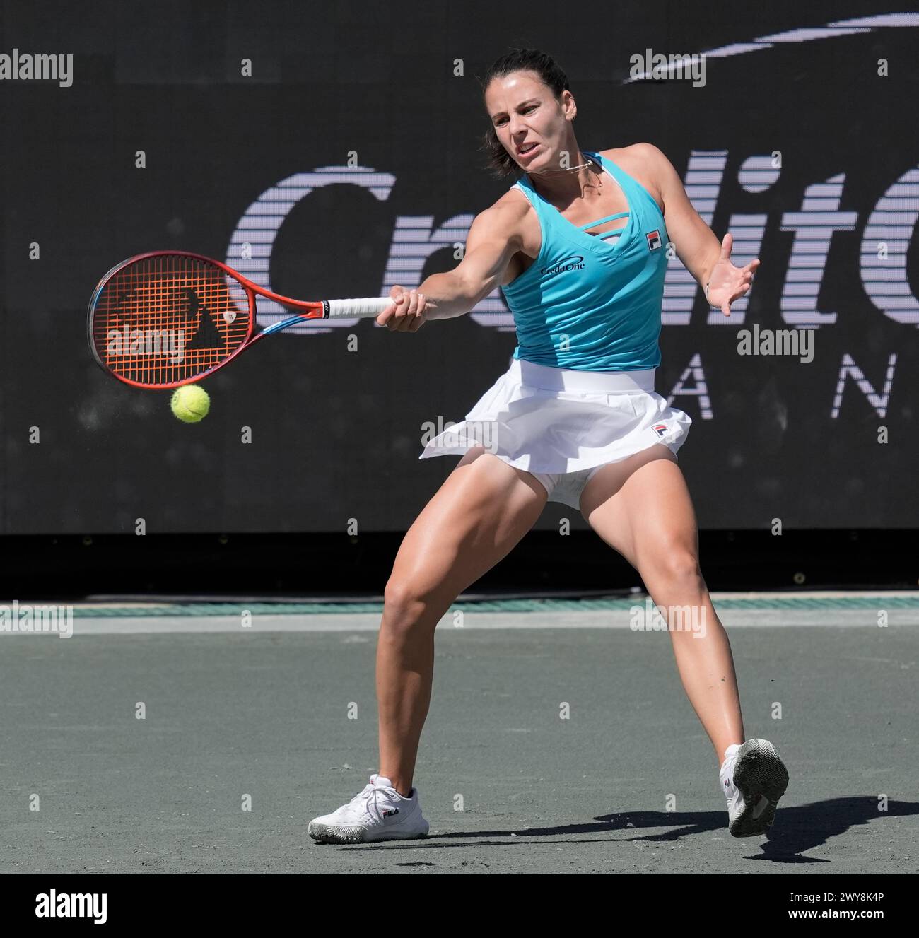 April 4, 2024: Emma Navarro (USA) loses to Jaqueline Cristian (ROU) at ...
