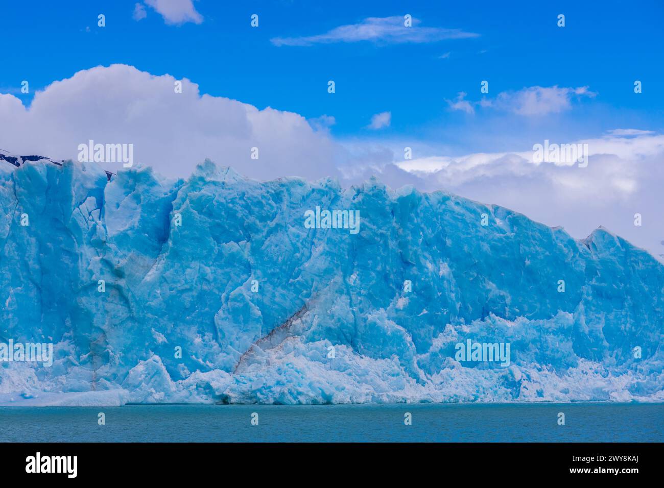 Perito Moreno Glacier blue ice in Argentina, Patagonia. Iceberg and ice ...
