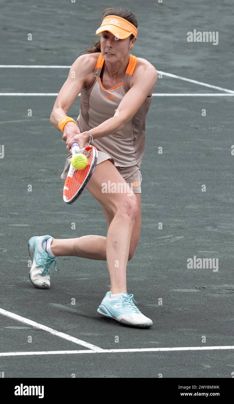 April 1, 2024: Alize Cornet (FRA) loses to Amanda Anisimova (USA), at ...