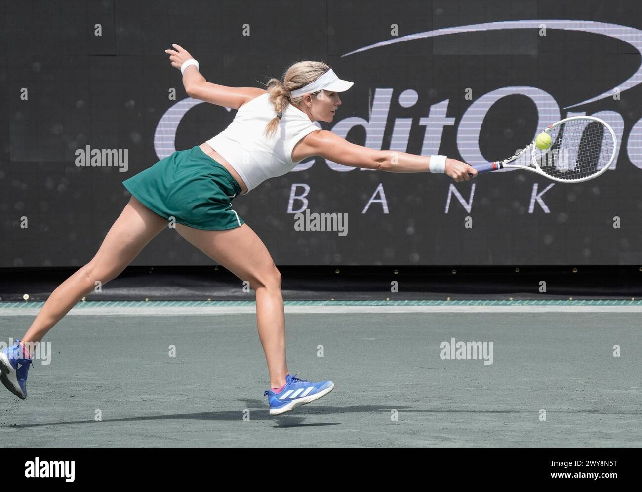 April 2, 2024: Danielle Collins (USA) defeated Paula Badosa (ESP) at ...