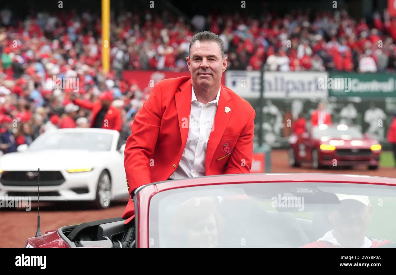 St. Louis, United States. 04th Apr, 2024. Former St. Louis Cardinals ...