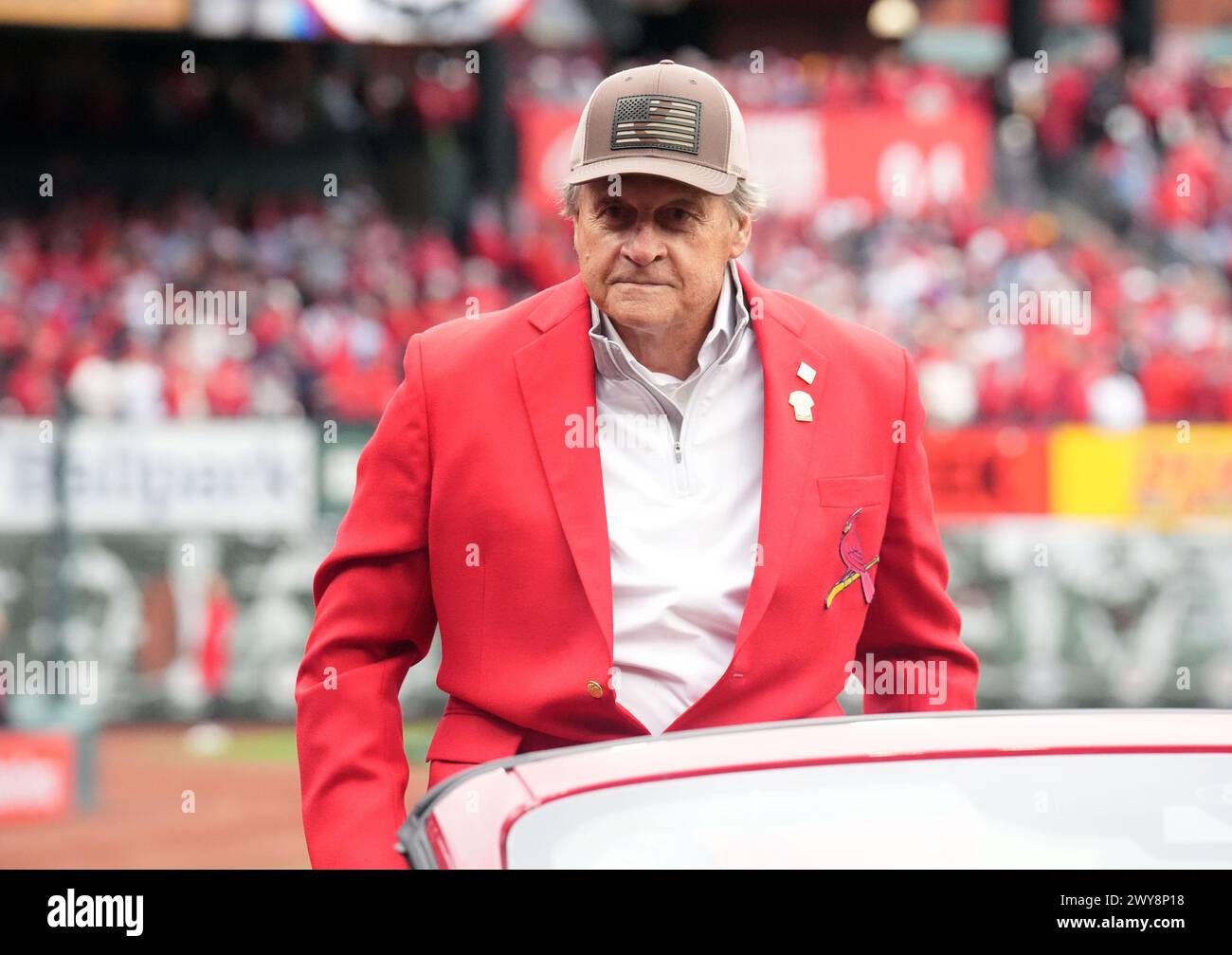 St. Louis, United States. 04th Apr, 2024. Former St. Louis Cardinals ...