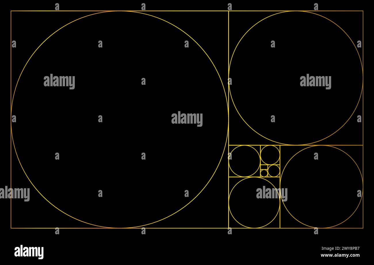 Ratio used in design, golden ratio 1:1.618, Vector Illustration Stock Vector Image & Art - Alamy