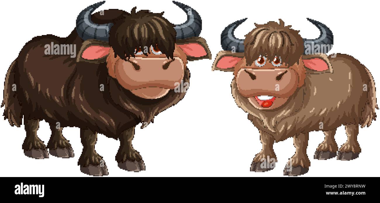 Stylized bovine hi-res stock photography and images - Alamy