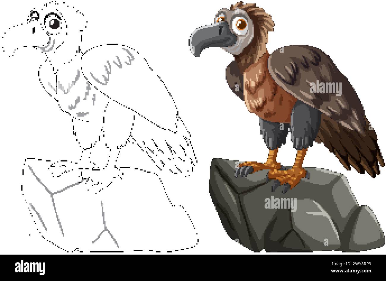 Raptor perched Stock Vector Images - Alamy