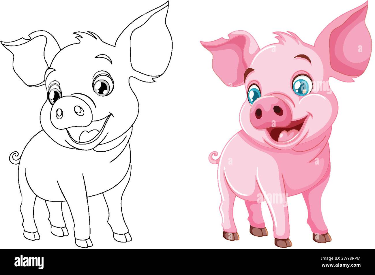 Storybook illustrations for coloring hi-res stock photography and ...