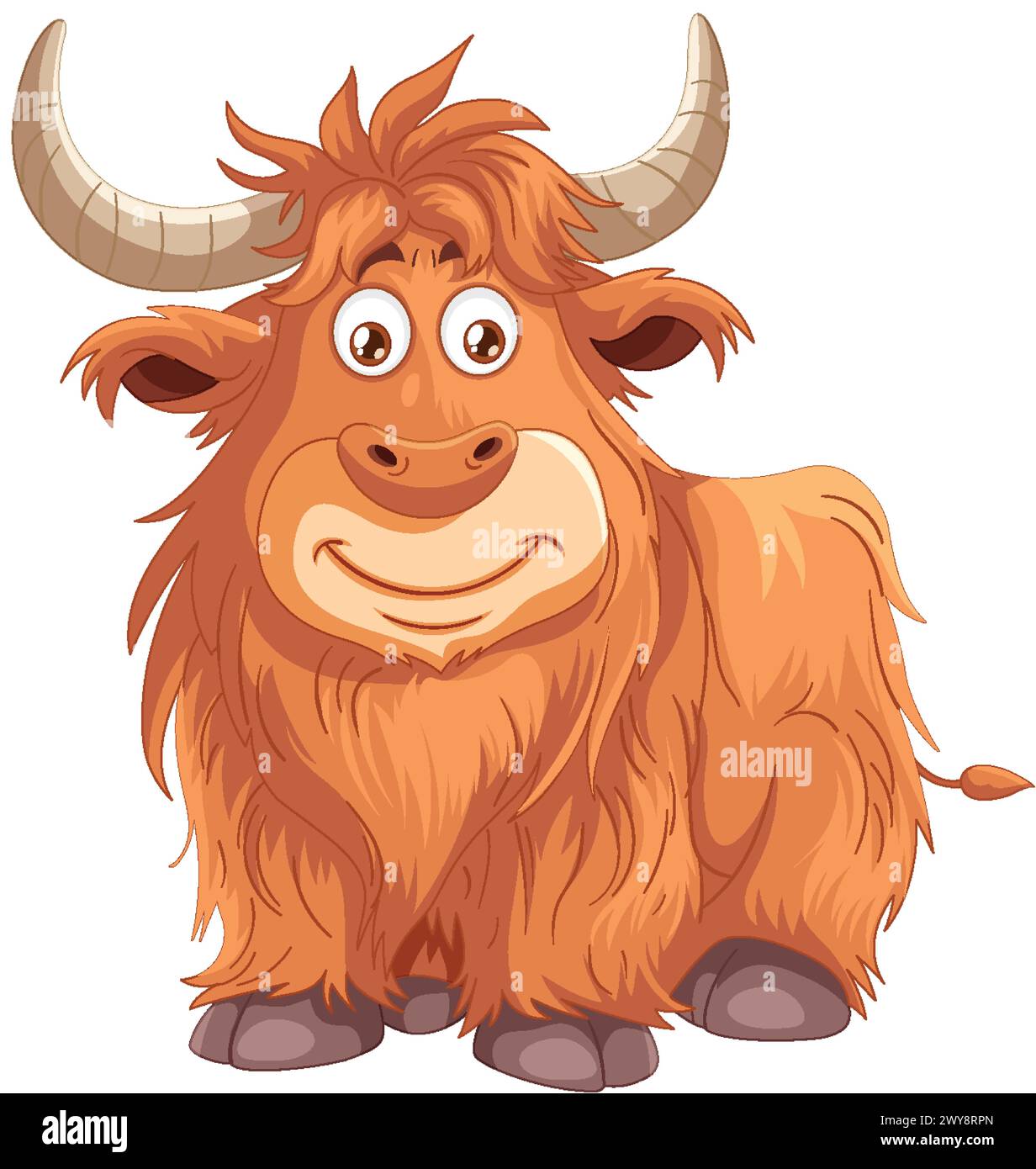 Friendly yak character with a big smile Stock Vector Image & Art - Alamy