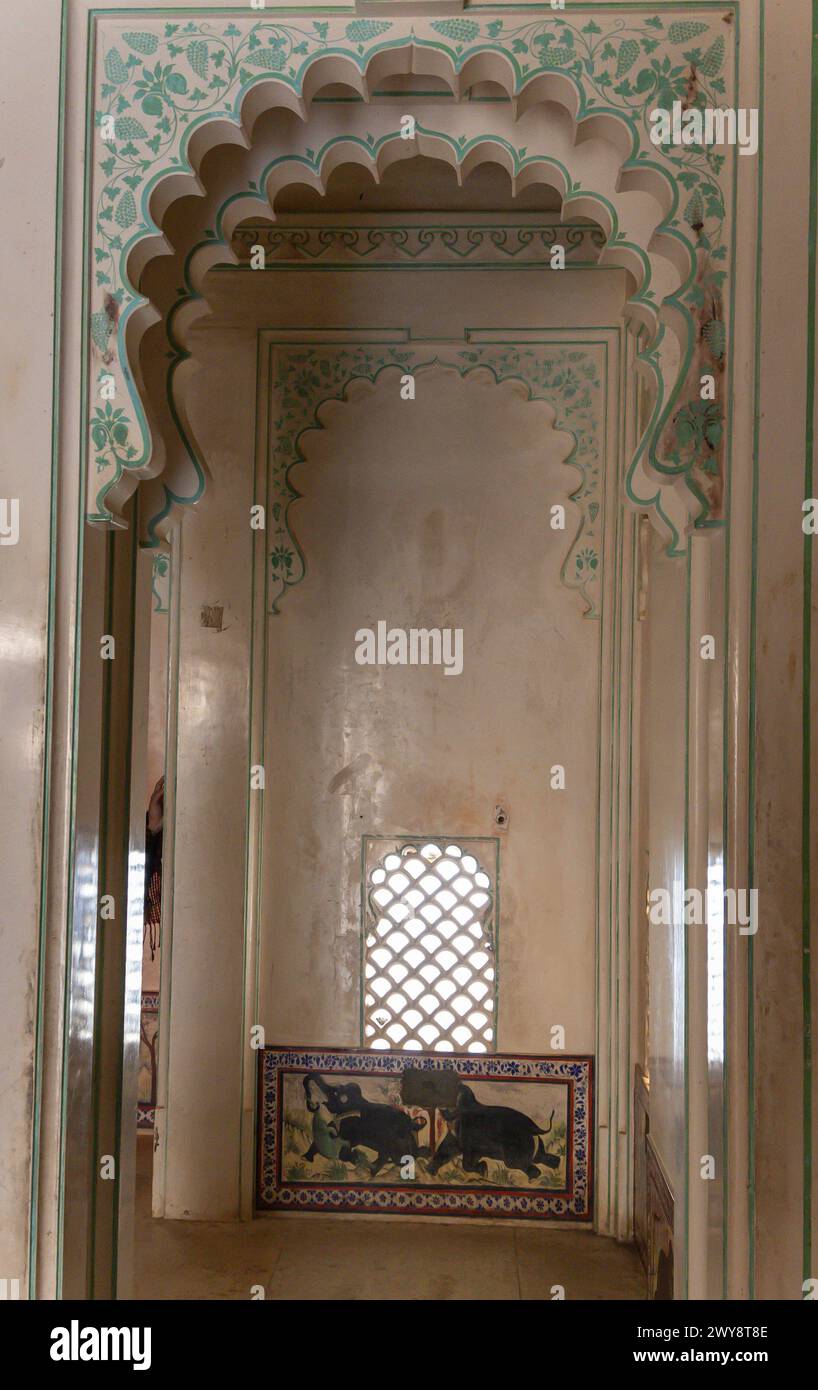 artistic entrance architecture of ancient fort at morning image is ...