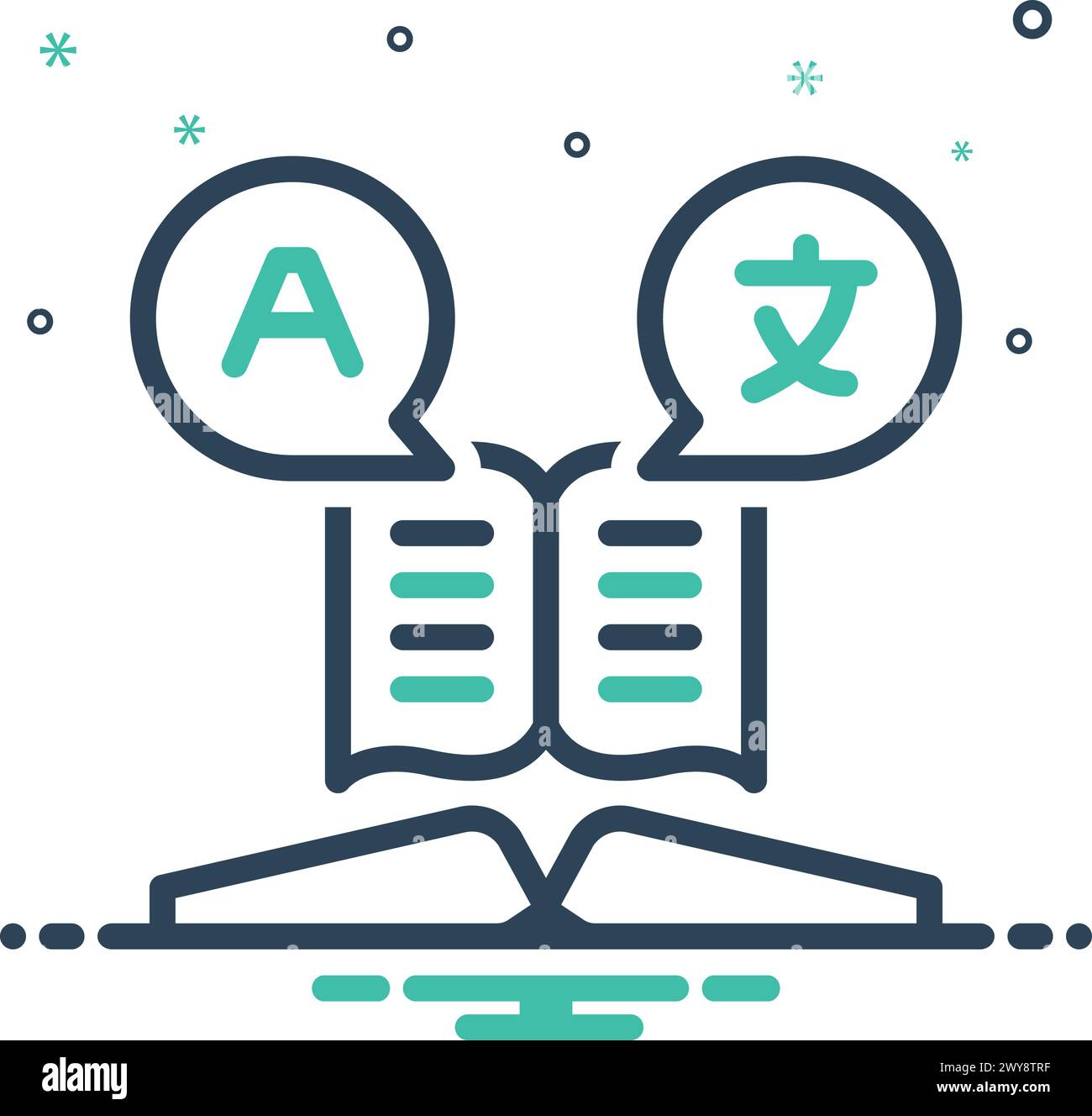 Icon for translate, vocabulary Stock Vector Image & Art - Alamy