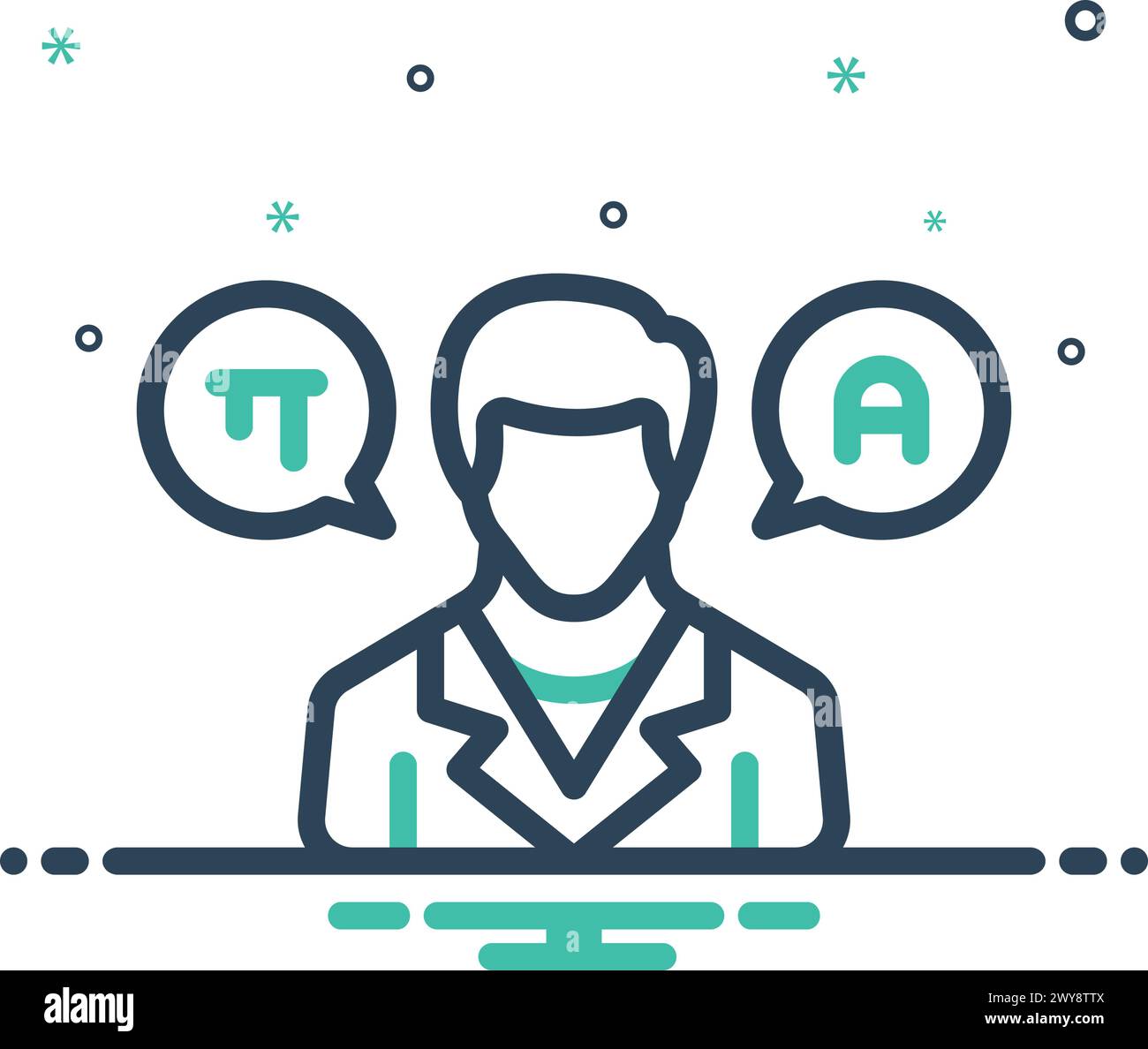 Bilingual interpreter Stock Vector Images - Alamy