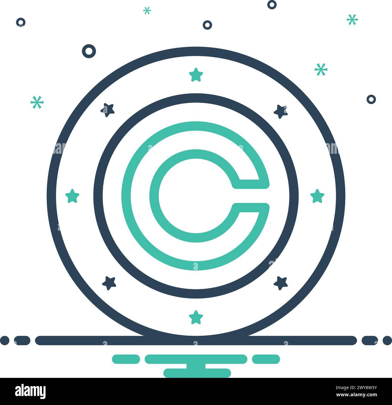 Icon for copyright, label Stock Vector Image & Art - Alamy