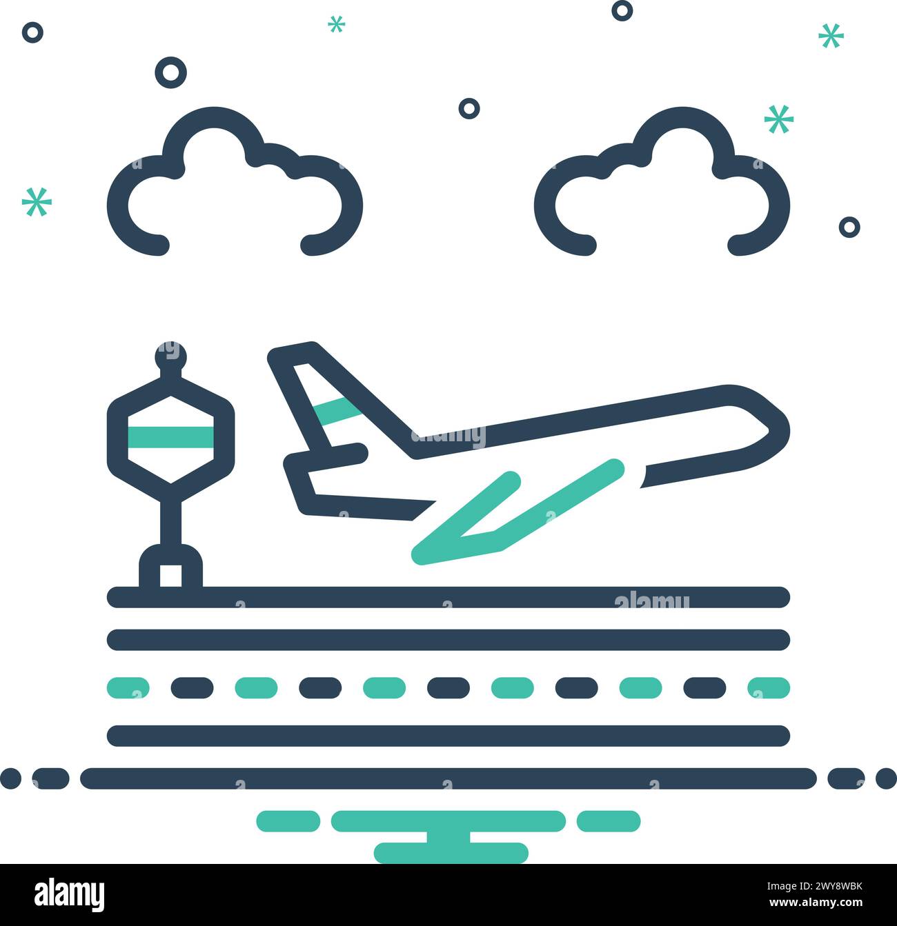 Icon for departure, leave Stock Vector Image & Art - Alamy