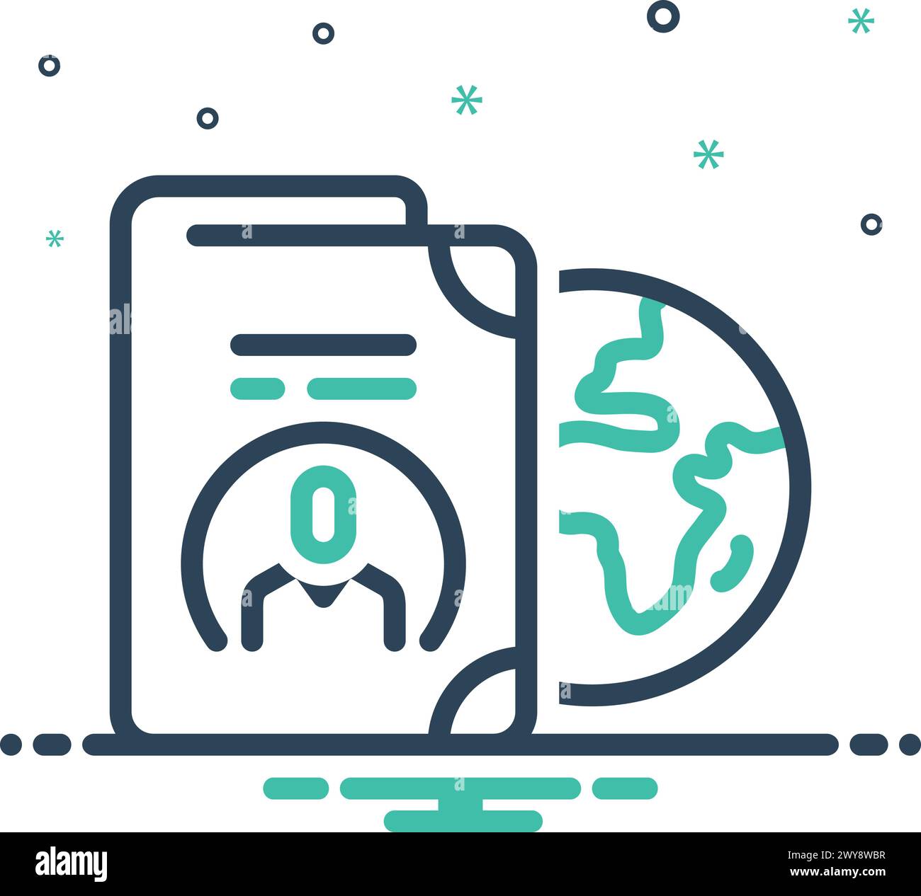 International migration Stock Vector Images - Alamy