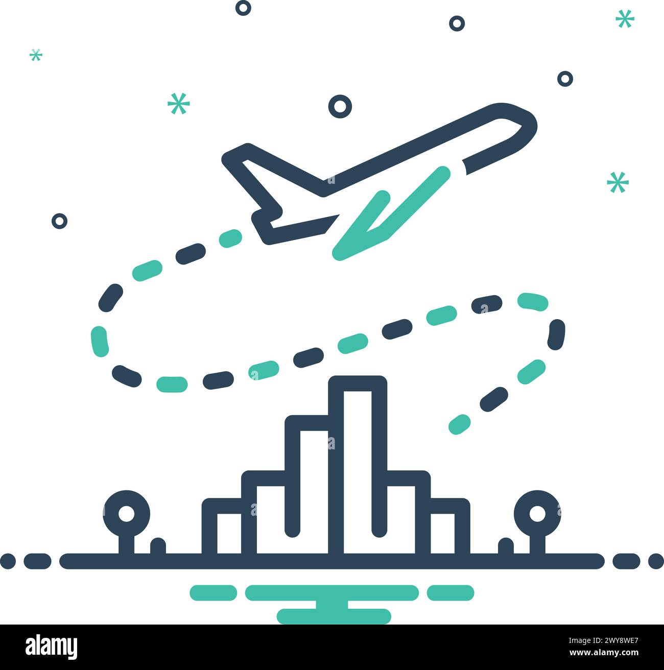 Icon for flight, take off Stock Vector Image & Art - Alamy