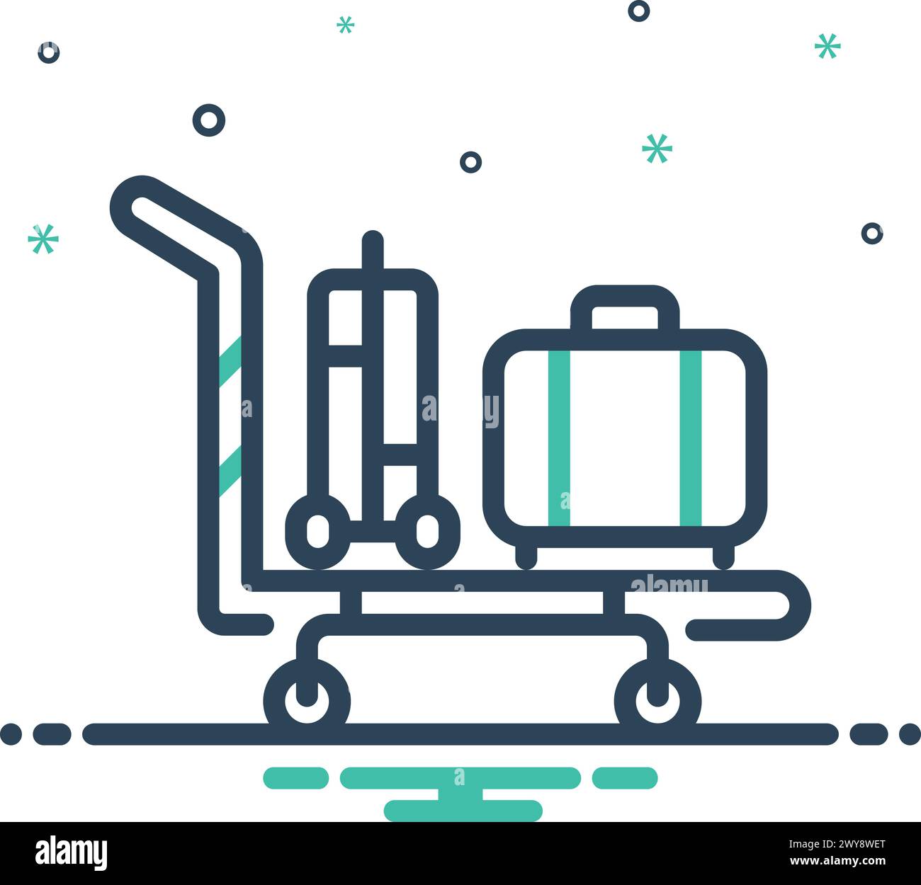 Icon for trolly, luggage Stock Vector Image & Art - Alamy