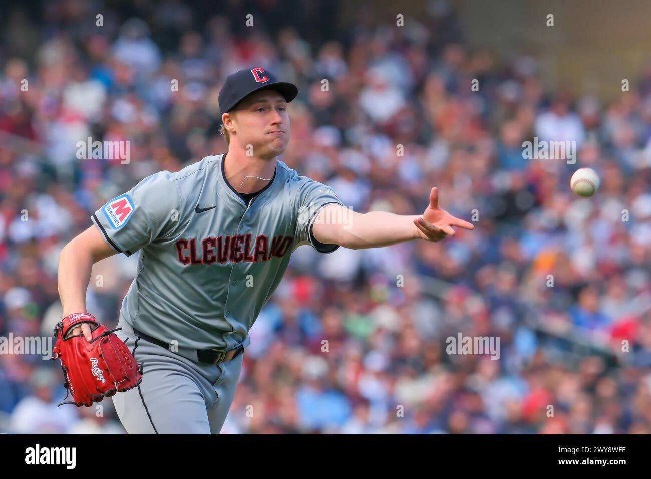 Minneapolis, Minnesota, USA. 4th Apr, 2024. Cleveland Guardians relief ...