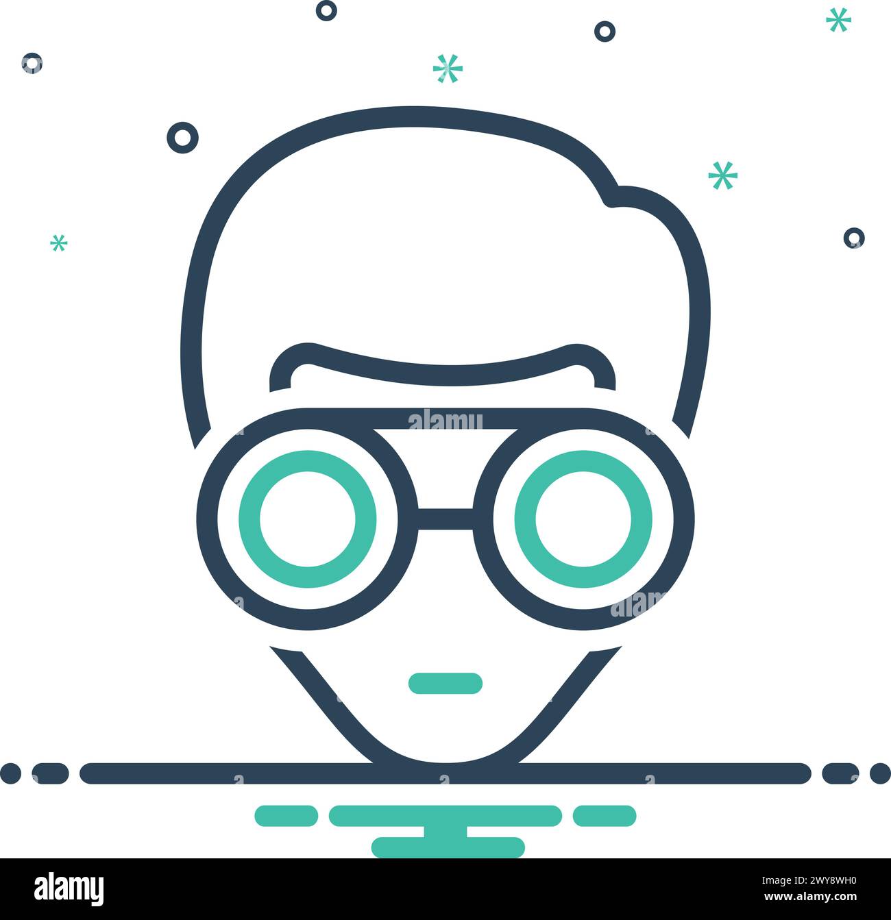 Vr glasses icon over hi-res stock photography and images - Alamy