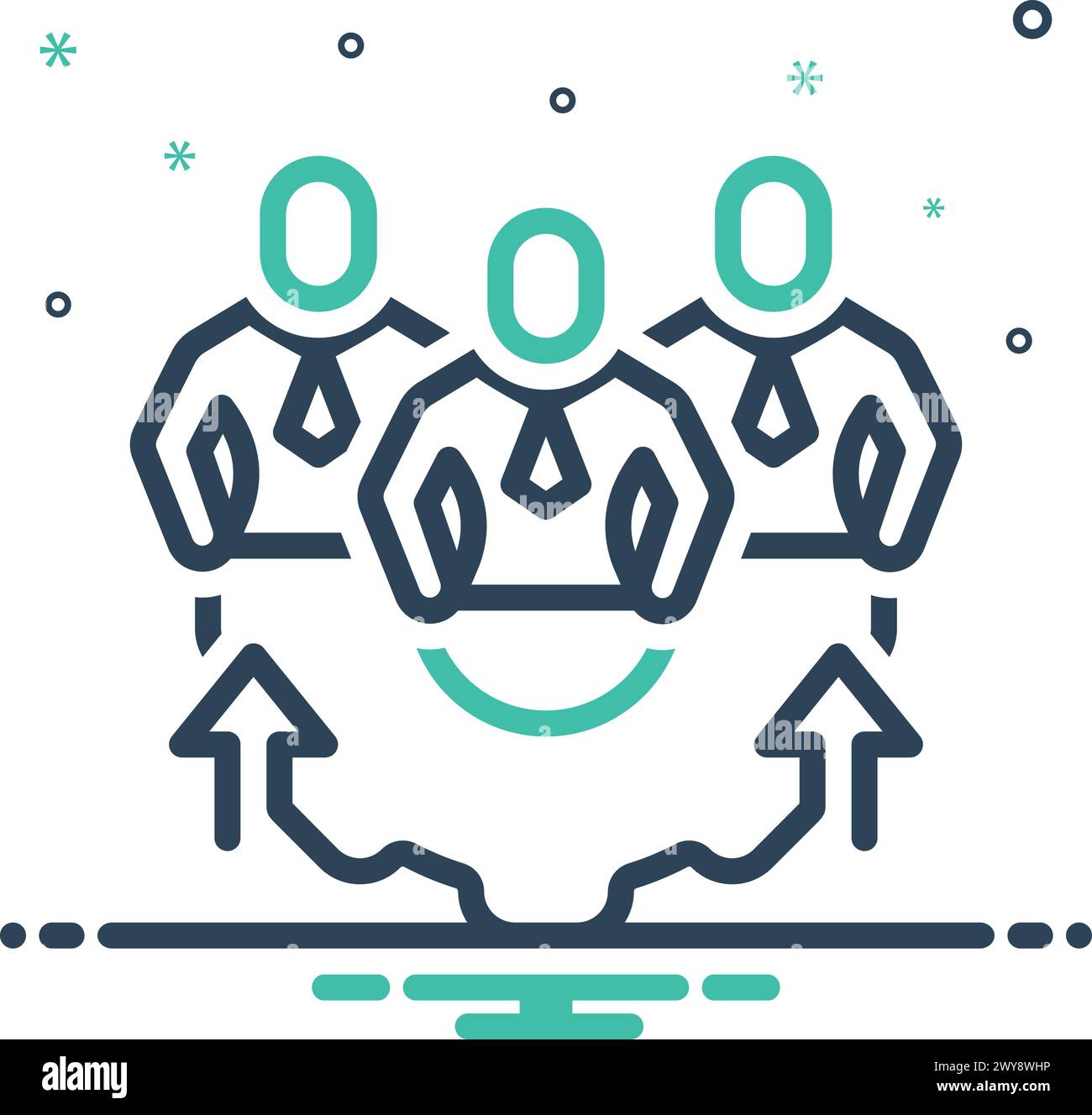 Icon for team building, team bonding Stock Vector Image & Art - Alamy